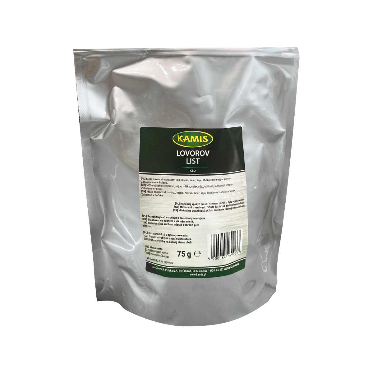 Lovorov list ceo 75g Kamis