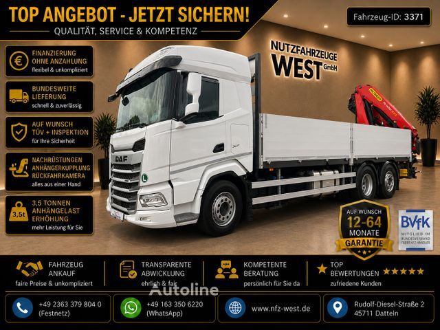 DAF XF 480 FAN kamion s ravnom platformom