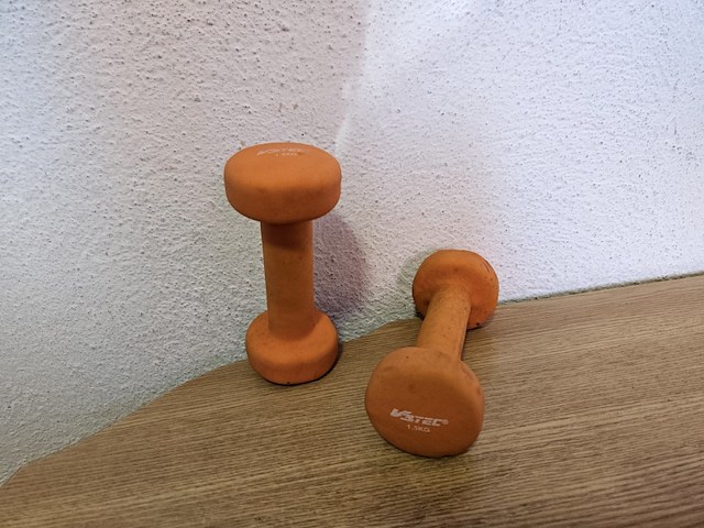 Neoprenske gumirani tegovi bucice 2x1.5kg 3kg V3TEC