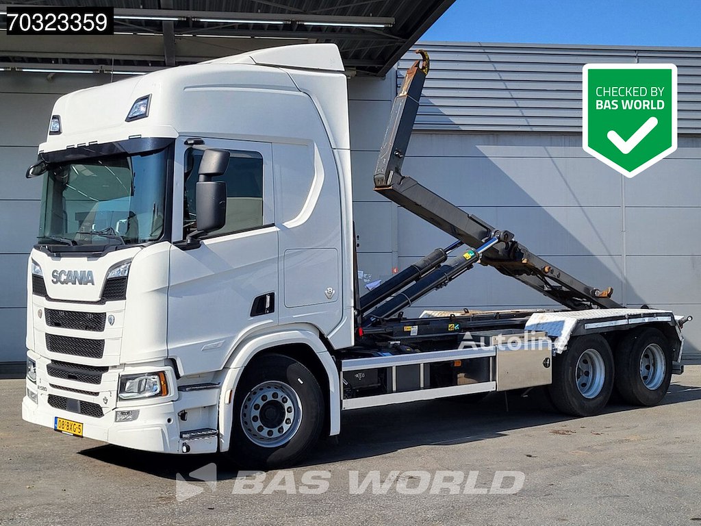Scania R580 R 6X2 NL-Truck JOAB L20-5750 containersystem Lift-axle Reta kamion rol kiper