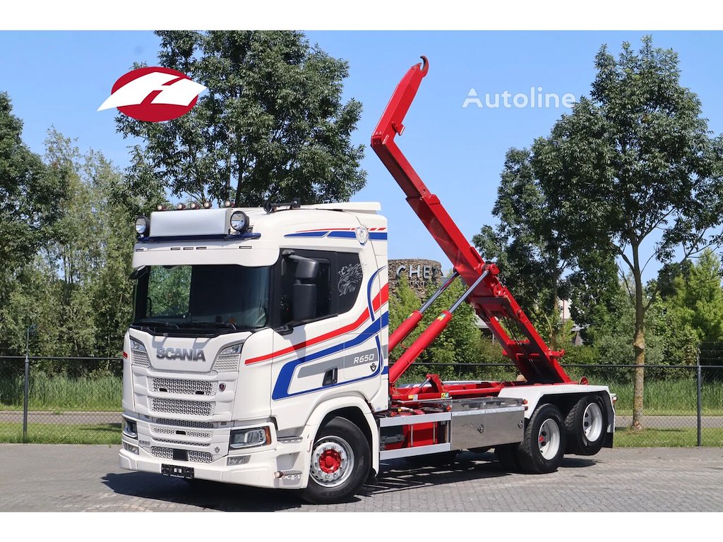 Scania R650 V8 NGS 6X2 | JOAB HOOK | RETARDER | EURO 6 kamion rol kiper