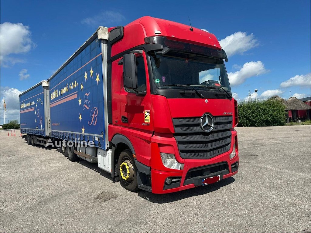 Novi Mercedes-Benz ACTROS 2545 kamion sa klizna zavesa cerada + prikolica sa kliznom ceradom