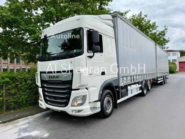 DAF XF 480 6x2/Standklima/Eu6d/Komplettzug kamion sa klizna zavesa cerada + prikolica sa kliznom ceradom