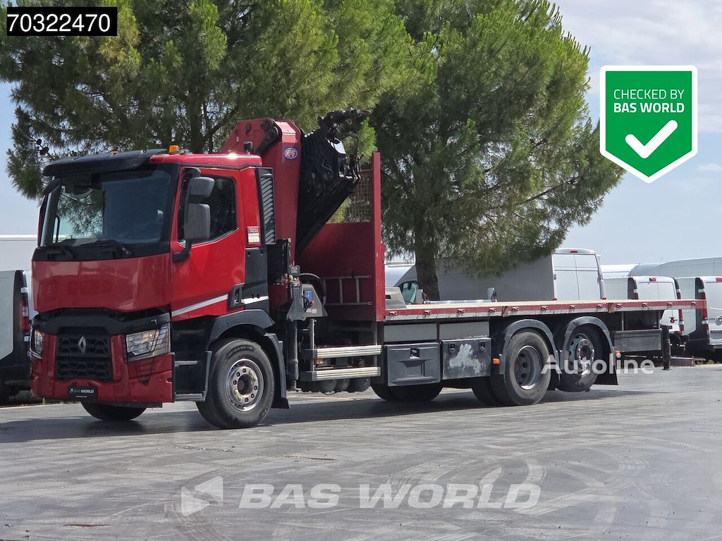 Renault C 380 6X2 Grua HMF 4020 6x Prolongas Mando Euro 6 kamion platforma