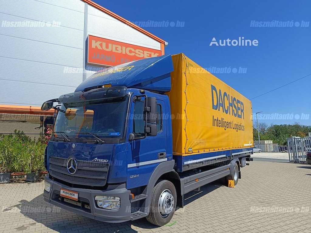 Mercedes-Benz ATEGO 1224 PONYVÁS-EMELŐHÁTFALAS kamion s ceradom