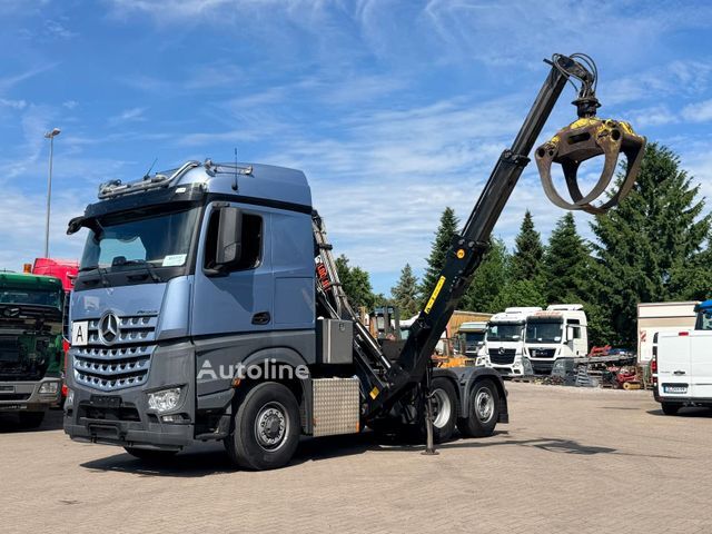 Mercedes-Benz AROCS 2551 Ladekran HAB Loglift Liftachse 6x2 kamion za prevoz drva