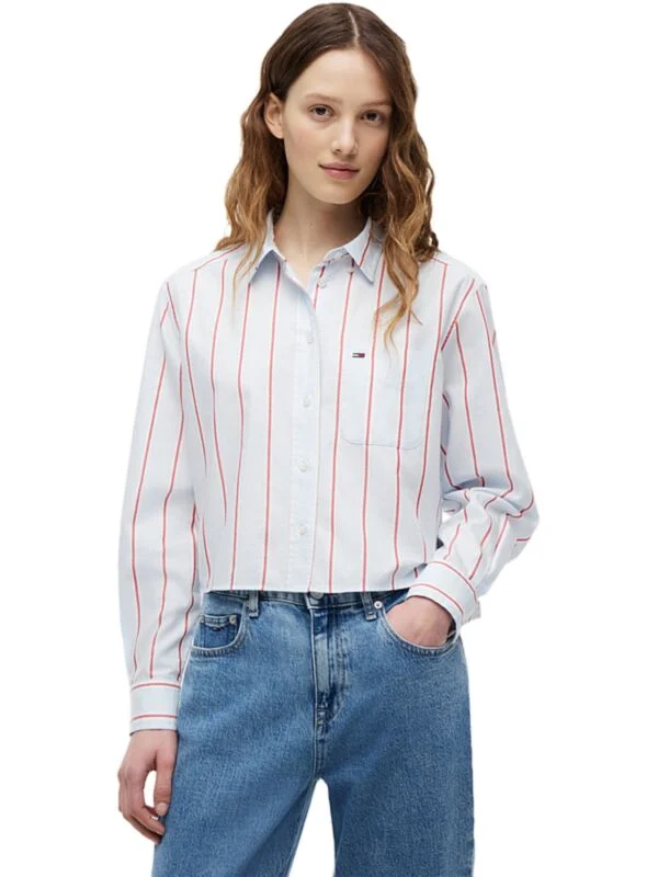 Tommy Hilfiger - Pamučna ženska košulja
