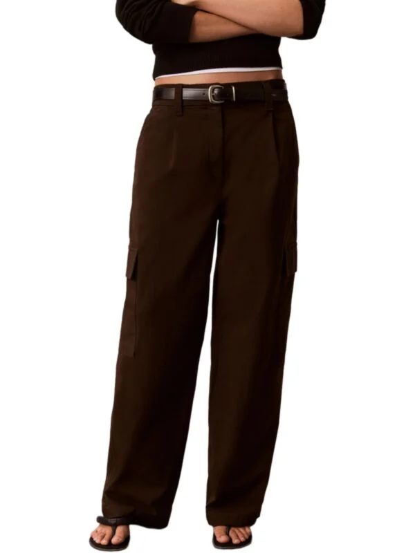 Calvin Klein - Pamučne ženske kargo pantalone