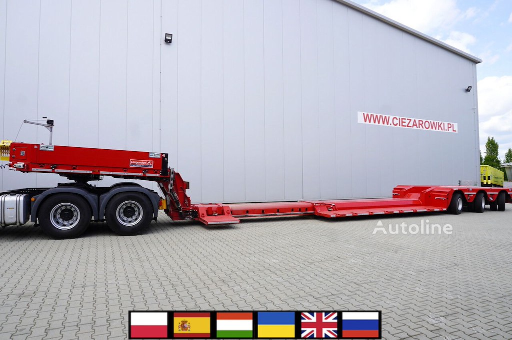 Nova Langendorf SATAHV 30/50 low-bed semi-trailer / hydraulically steered axles poluprikolica sa niskom platformom