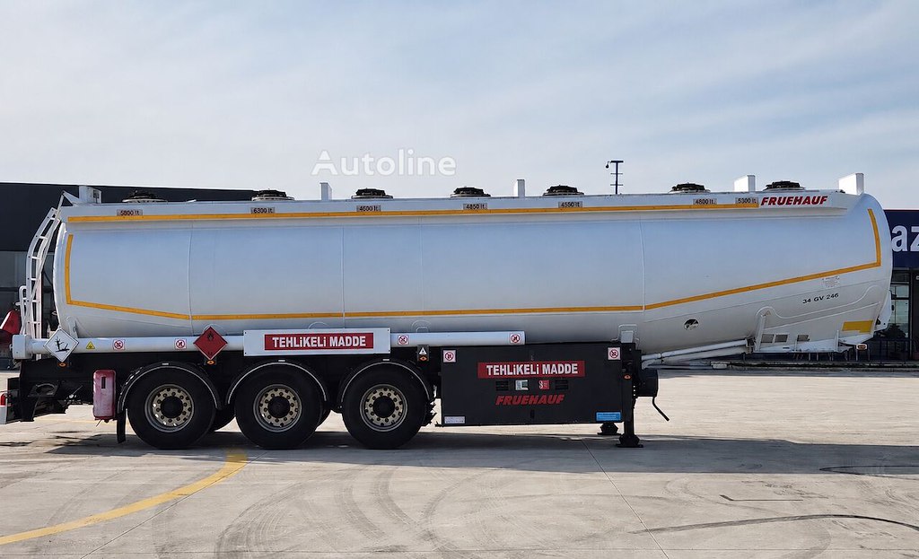 Fruehauf Aluminum tanker trailer 5 cisterna za goriva i maziva