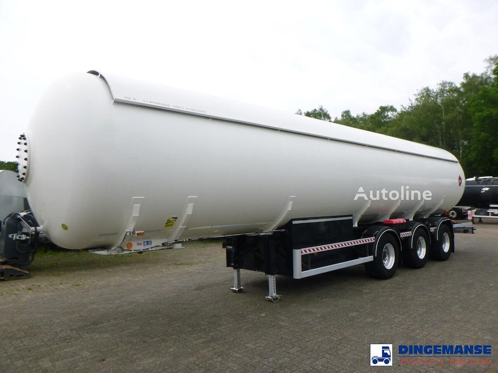 Hobur Gas tank steel 60 m3 / 1 comp + pump poluprikolica cisterna za gas