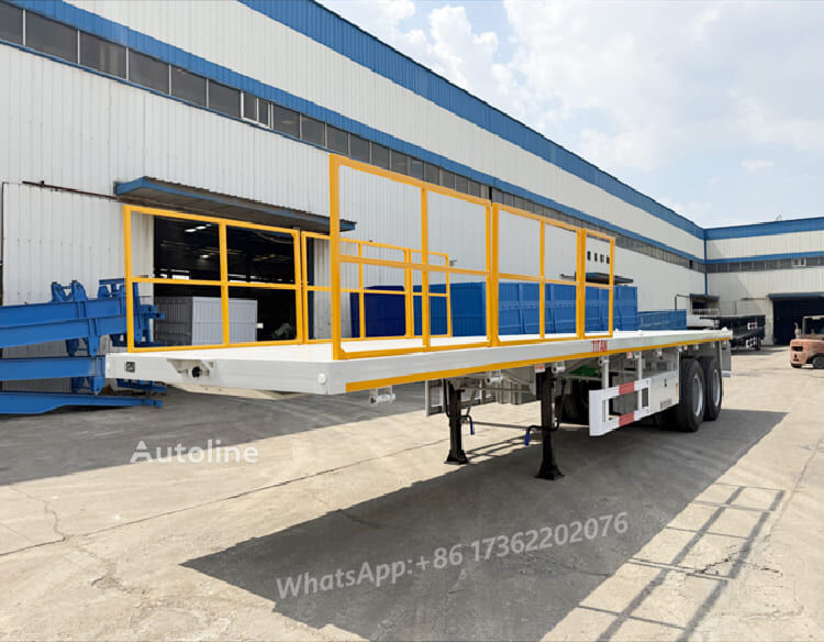 Nova Titan Special 2 Axle Flatbed Trailer for Sale Across Africa poluprikolica sa ravnom platformom