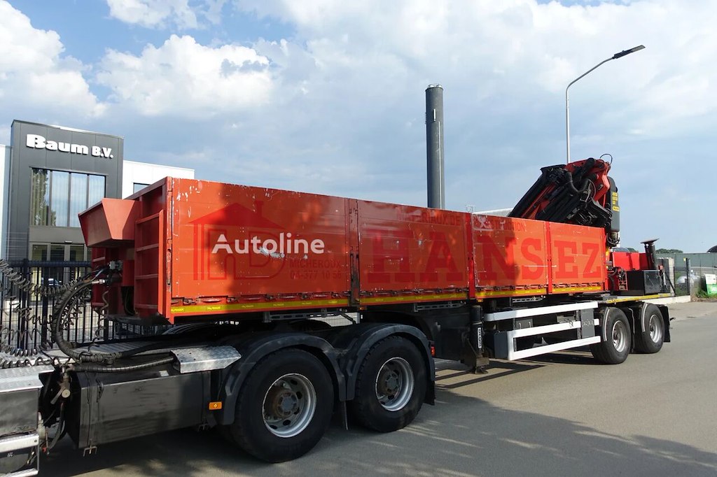DEOM 2 ASSIGE TRAILER / PALFINGER PK 65002 + FLY JIB KRAAN / 65 poluprikolica sa ravnom platformom