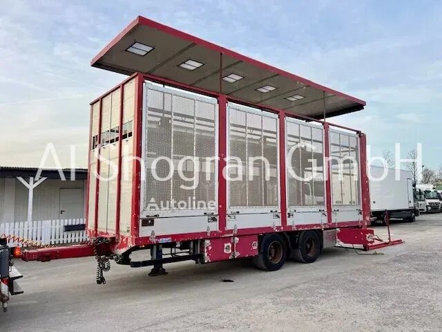Menke-Janzen 2 x Achsen PBW / Geflügeltransport prikolica za prevoz konja
