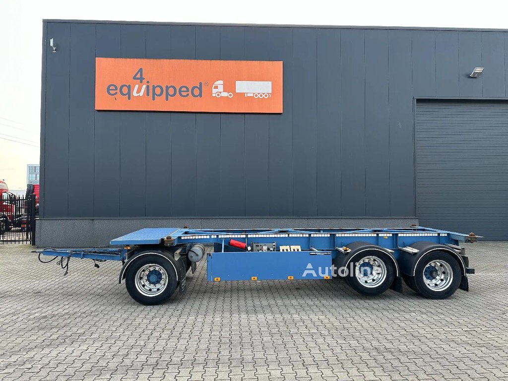 Van Hool 3-assige aanhanger / 20FT / BDF / schijfremmen / ALCOA / liftas prikolica za kontejnere