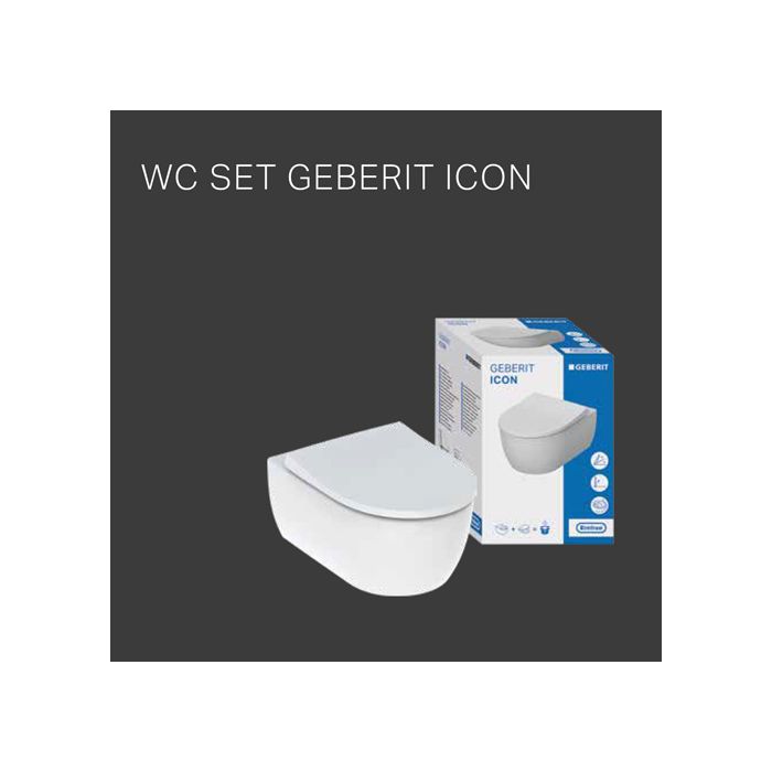 WC ŠOLJA KONZOLNA ICON COMPACT RF SA SC SLIM DASKOM