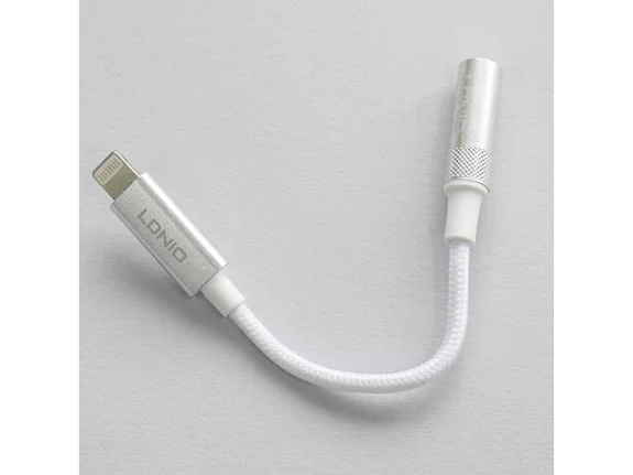 Adapter LDNIO LSY80i 3,5mm za slušalice iPhone Lightning na 3.5mm beli