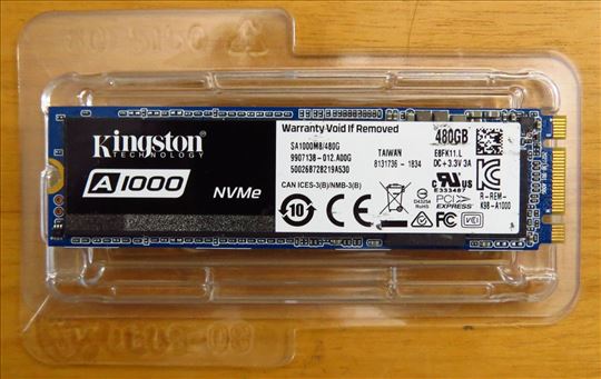 Kingstone A1000 480GB M.2 NVMe SSD, SA1000M8/480G