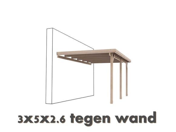 Prodaje se Abri de voiture contre le mur 3x5x2,6 pergolu na aukciji