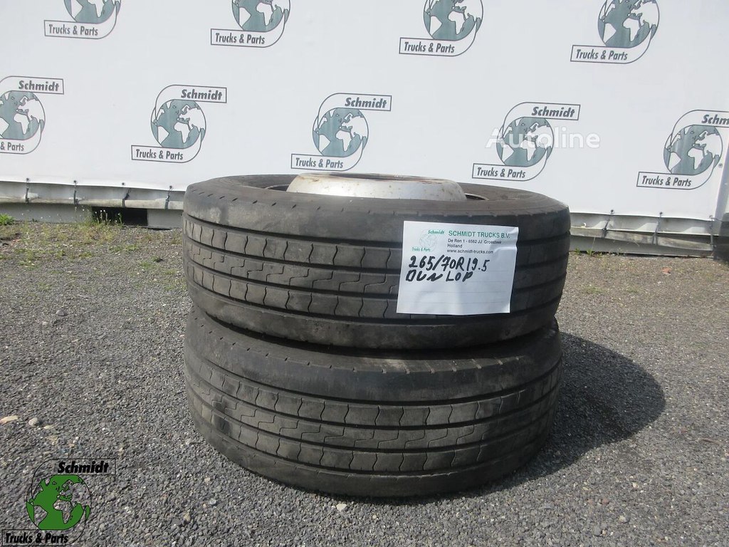 Dunlop 265 / 70R 19.5 VOORBAND MET STAAL WIEL točak