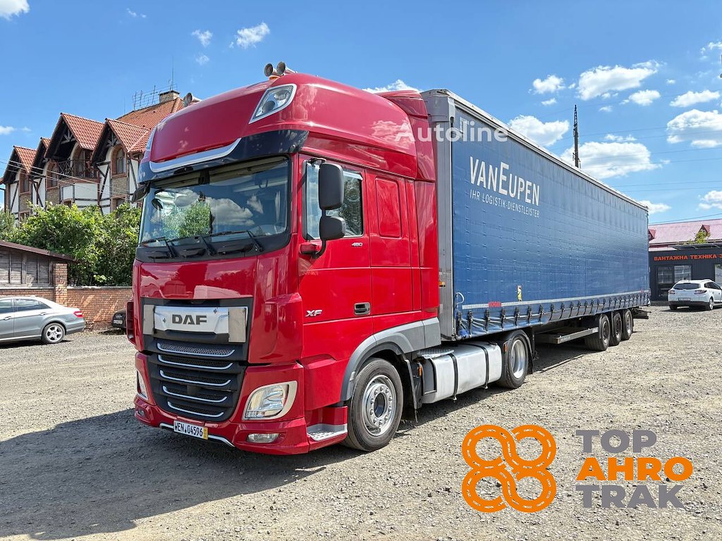 DAF XF 480 tegljač + poluprikolica s ceradom