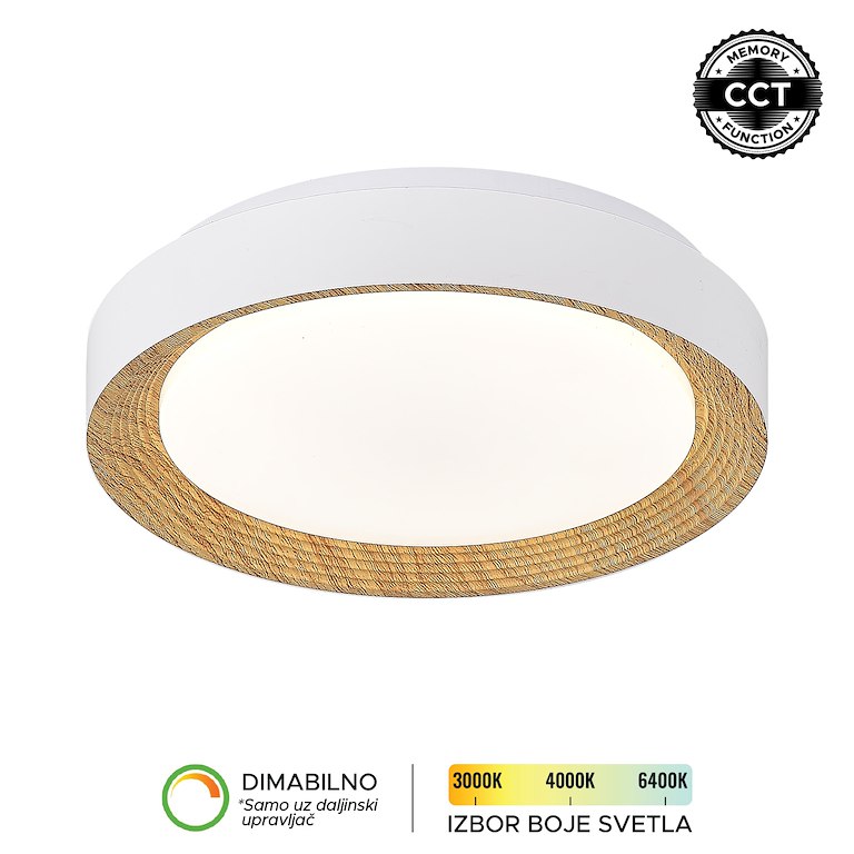 LED plafonjera 28W LP-405-28R WH+WD memo 3CCT