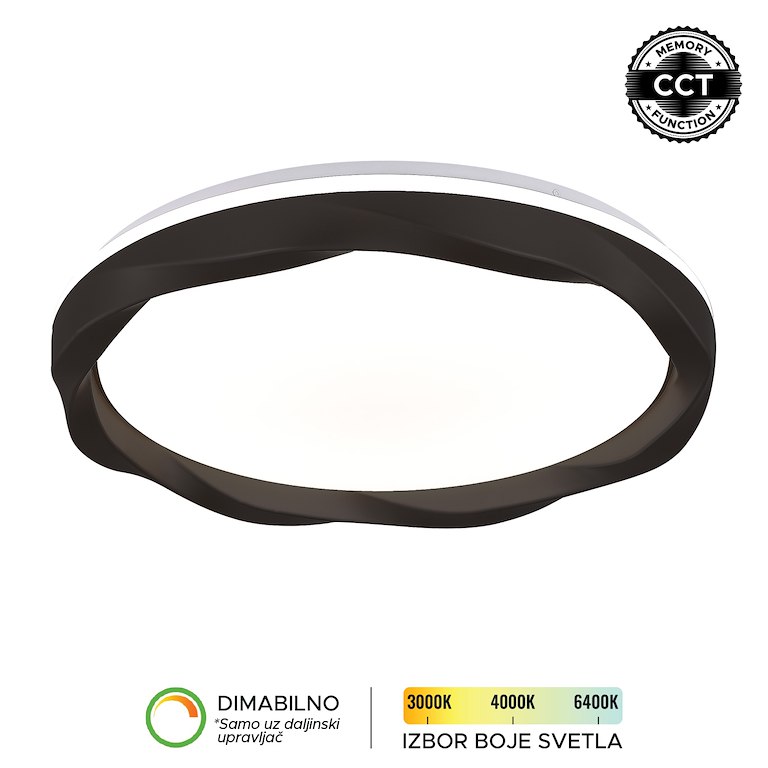 LED plafonjera 54W LP-421-54R BK memo 3CCT