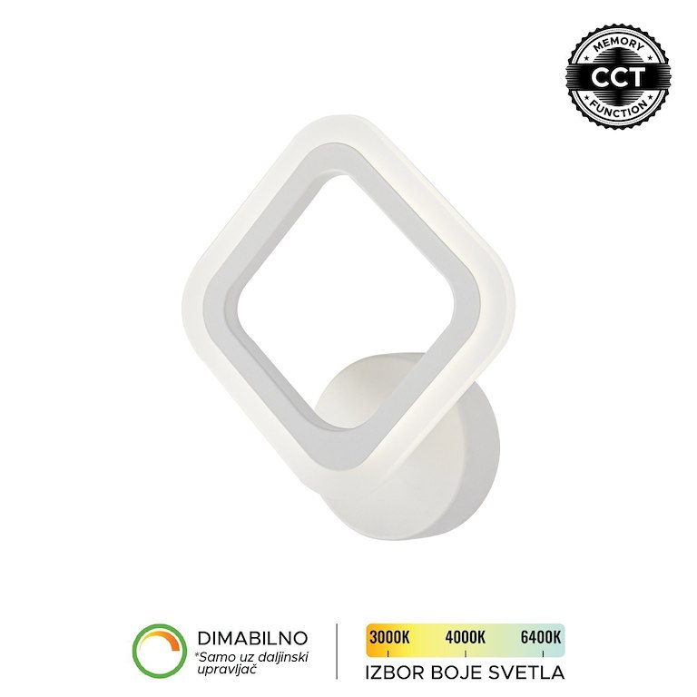 LED zidna lampa 10W F2082-10Z WH memo 3CCT