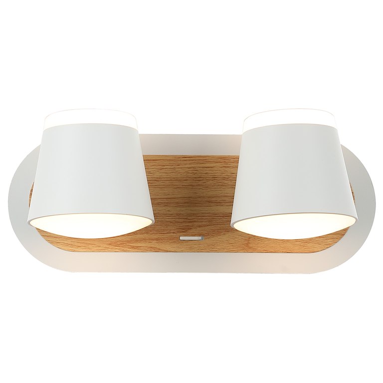 LED zidna lampa 16W F2077-16Z WH+WD 3000K