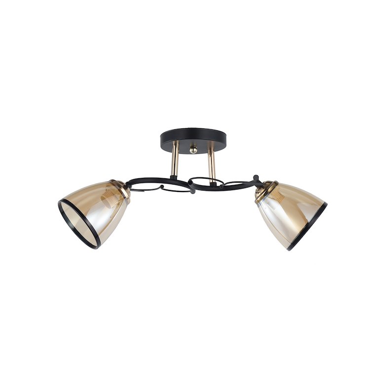 Plafonska lampa 2xE27 MD2740-2 BK+GD
