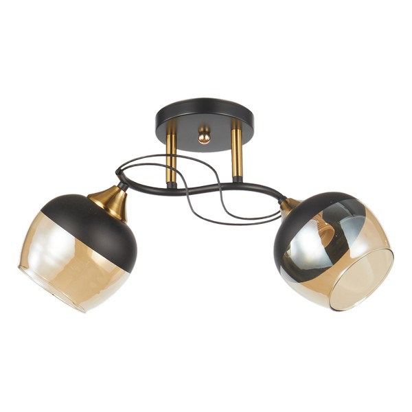 Plafonska lampa 2xE27 MD2741-2 BK+SG