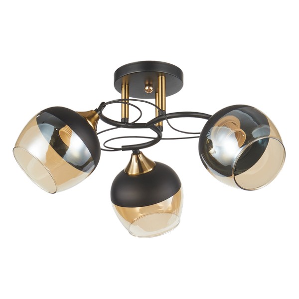 Plafonska lampa 3xE27 MD2741-3 BK+SG