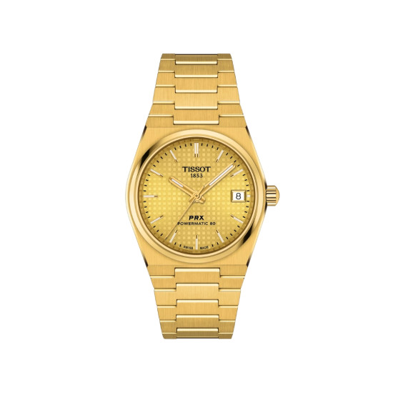 TISSOT T1372073302100 PRX 35mm POWERMATIC 80 full gold 10ATM