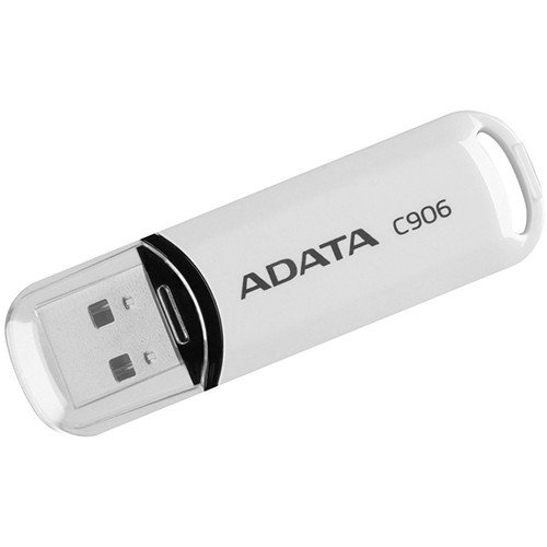 ADATA 32GB White C906 Compact USB 2.0 Flash Drive | AC906-32G-RWH