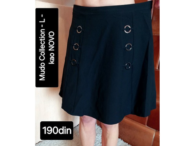 Mudo Collection suknja crna L/40 - kao NOVO