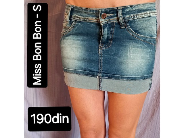 Miss Bon Bon teksas suknja mini S/36