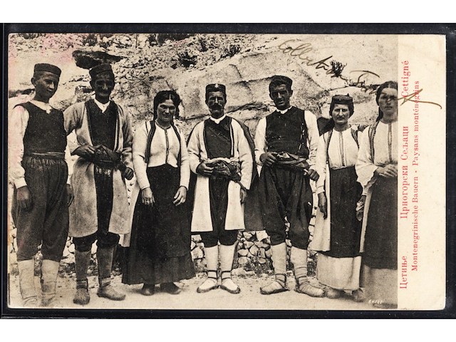 Crna Gora - Cetinje - Crnogorski seljaci