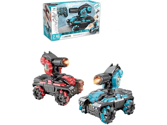 RC Auto kaskaderski tenk sa 4 mekanum točka i vodenim topom