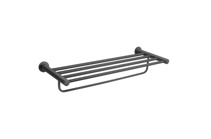Ferro-Smile držač peškira zidni 4+1-Gun Metal-ASM35GM