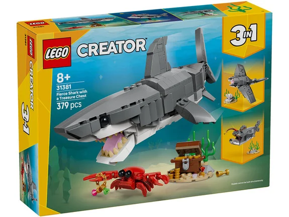 LEGO Strašna ajkula i kovčeg s blagom 31381