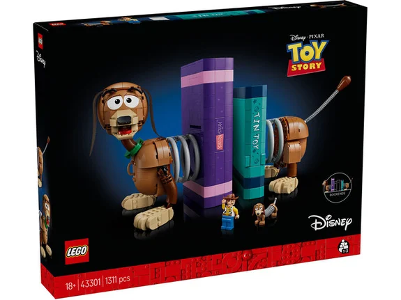 LEGO Držači za knjige u obliku psa Slinkija iz Priče o igračkama 43301