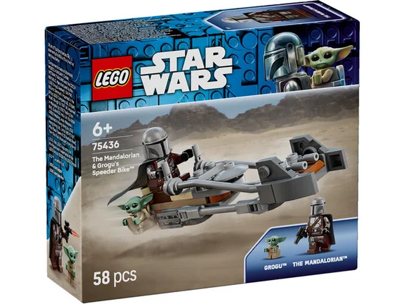 LEGO Mandalorijanac i Grogu brzinski motocikl 75436