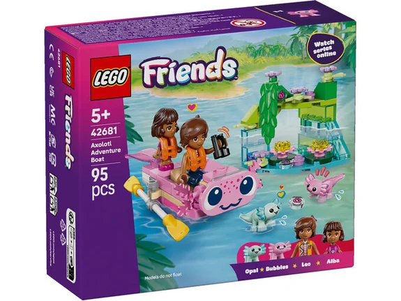 LEGO Aksolotl-čamac za avanturu 42681