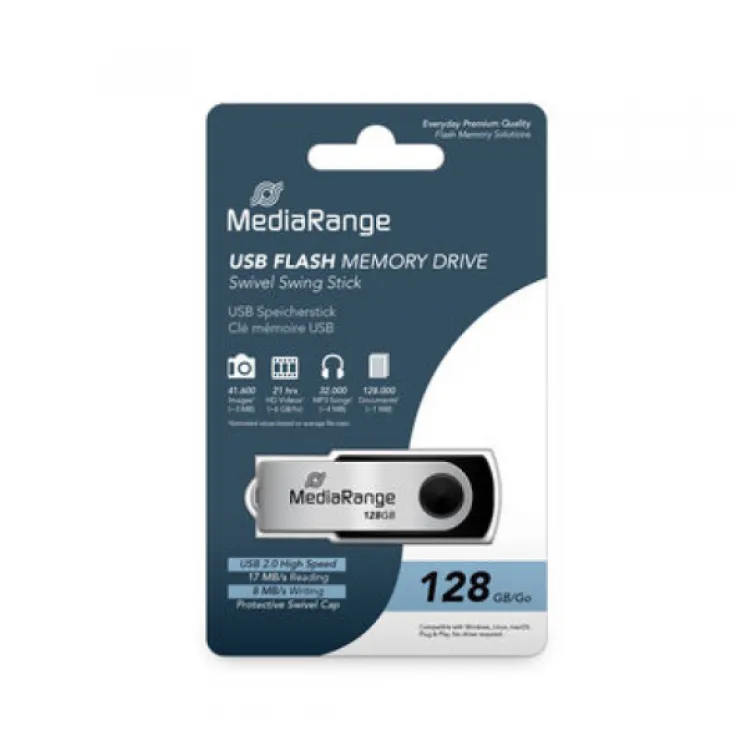 Flash USB 128GB Mediarange 2.0