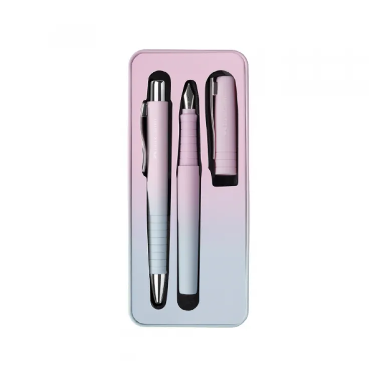 Set Faber Castell Poly hemijska olovka + naliv pero M Blushing sky 241054