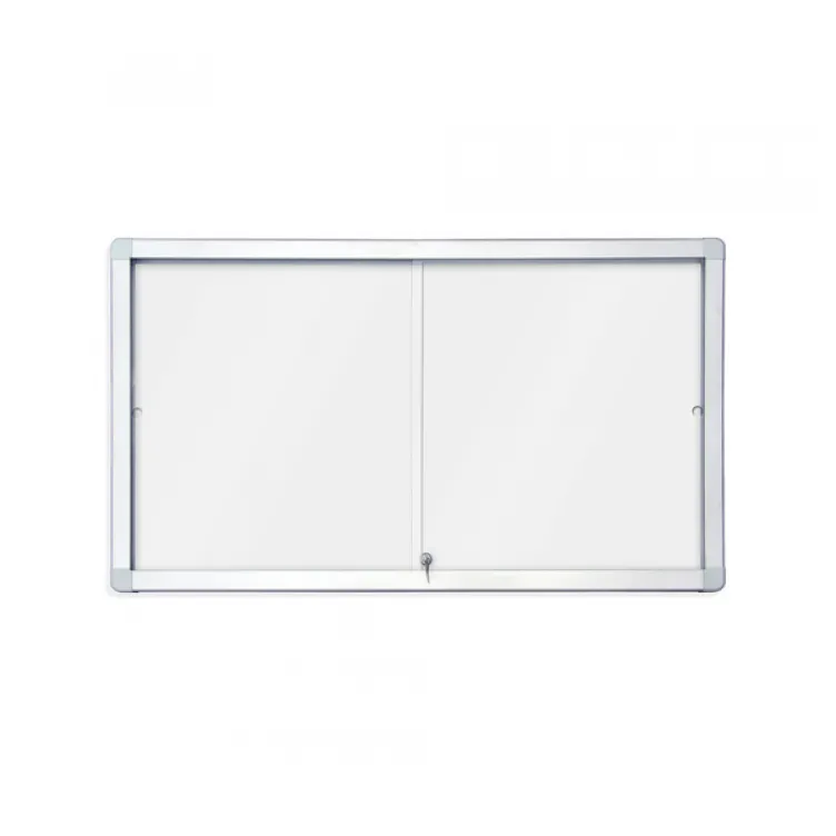 Tabla oglasna Rocada 8xA4, bela magnetna, klizna vrata, 94 x 68