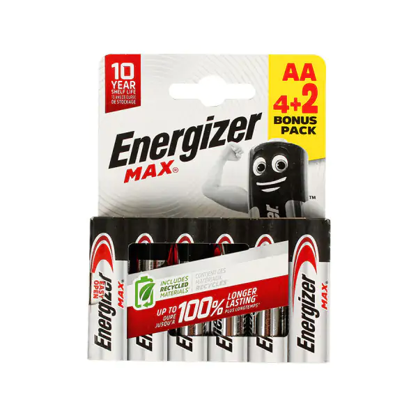 Baterija energizer max aa 4+2