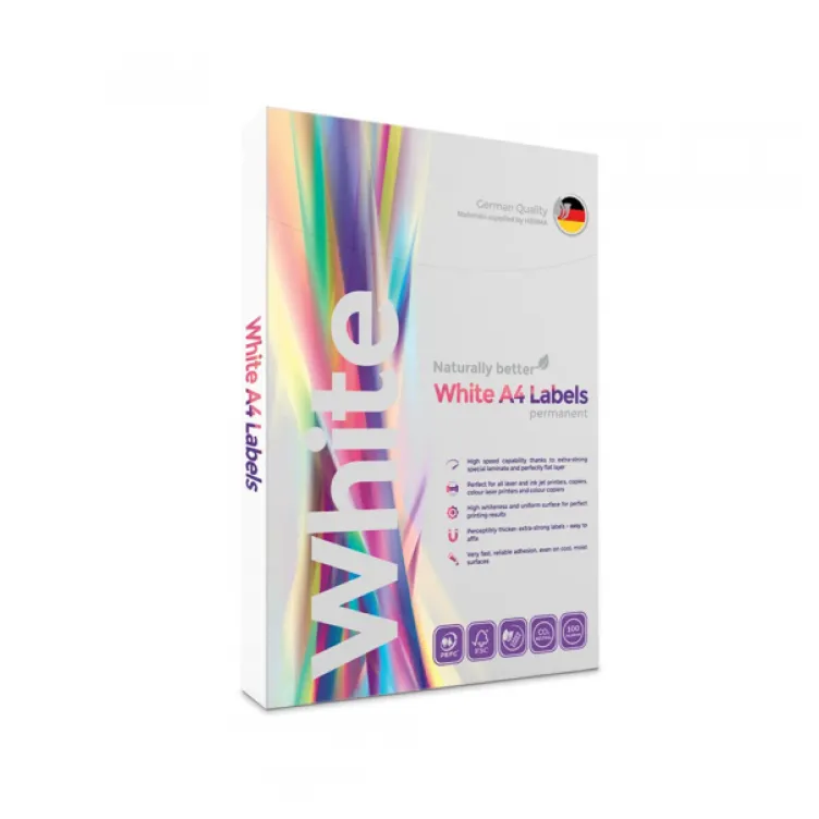 Nalepnice Mistick/White A4/12 70x67