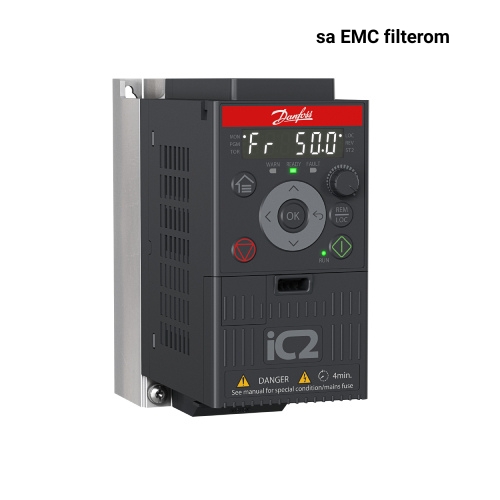 FREKVENTNI REGULATOR iC2-MICRO DRIVE 0.75kW (MONOFAZNO NAPAJANJE), SA EMC FILTEROM