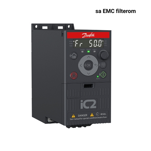 FREKVENTNI REGULATOR iC2-MICRO DRIVE 0.37kW, SA EMC FILTEROM